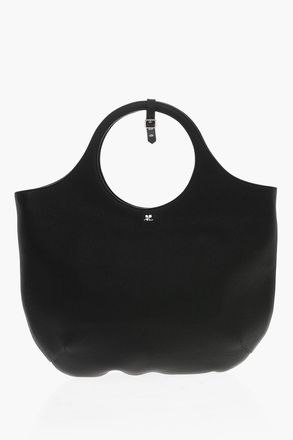 Courr&egrave;ges Textured Leather Hobo Bag HOLY Courreges