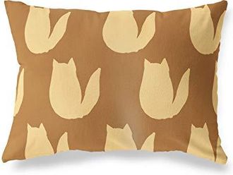 Bonamaison Le Jardin du Lin Kissenbezug Zierkissenbezug Brauntöne Kissenbezug, Für Bett, Auto, Sofa, Haus, Wohnzimmer, Schlafzimmer, Dekoration, 45x60 Cm - Entwo