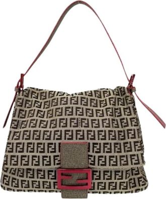 Fendi Sac bandouli&egrave;re en toile Pre-owned - Femme - Pre-owned - Brun - Taille: ONE Size