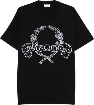 Moschino Logo-embroidered T-shirt