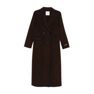 Ermanno Scervino Double-Breasted Coat mit Fischgr&auml;tmuster - - Coats - Damen - Braun - M