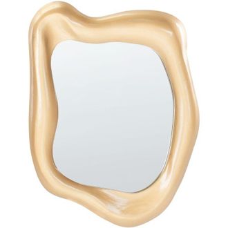 Beliani Wandspiegel SANTEC 59 cm 77 cm Gold