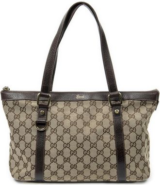 Gucci Crossbody Bags - Abbey Zip Tote - Gr. unisize - in Beige - f&uuml;r Damen