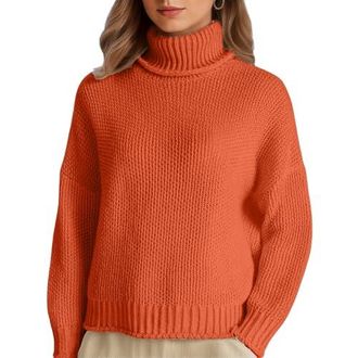 Generic Pull Femme Chic Et Elegant Noir Chaud Hiver V&ecirc;tements Pulls, Gilets Et Sweats Pulls WomenS Taille Mode Sweaters Blanc Oversize Haut Rouge Laine Veteme