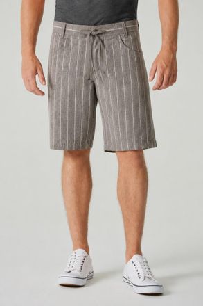 Hempage Hempage Herren vegan Shorts Striped Asphaltgrau