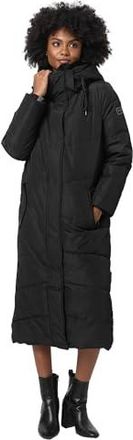 Navahoo Veste dhiver chaude pour femme - Parka dhiver longue matelass&eacute;e B976, Noir, S