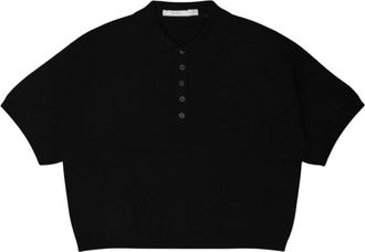Gestuz Femme, Tops, Noir, Taille: 38 FR Gztalla SS Polo Pullover
