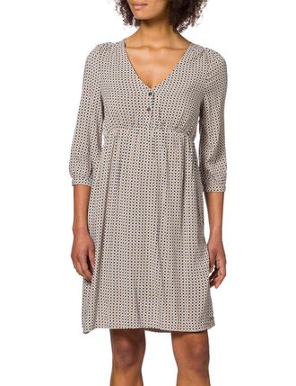 Esprit Damen Dress WVN nurs 3/4 sl AOP Kleid, Night Sky Blue-485, 38