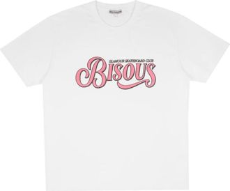 Bisous Skateboards Homme, Tops, Blanc, Taille: XL Glamour Caviar T-shirt