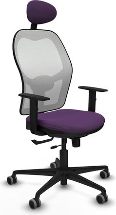 Piqueras y Crespo Jorquera Schreibtischstuhl mit 1D-Armen, h&ouml;henverstellbarer Lendenwirbelst&uuml;tze und festem Kopfteil, ausgestattet mit Syncro/Traslack und injiziertem S