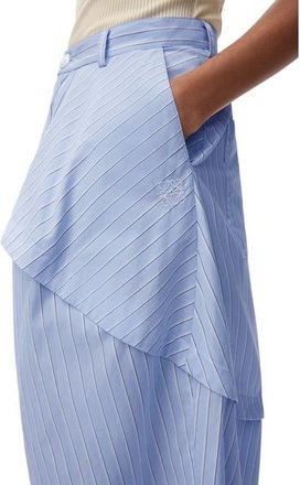 Loewe Paulas Ibiza - Pantalon en popeline de coton ray&eacute;e