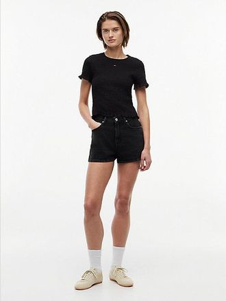 Tommy Hilfiger Short coupe standard en denim noir