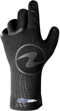 Aqualung Liquid Grip 5 mm Neoprenhandschuh Tauchhandschuh, Schwarz, Gr.- Large