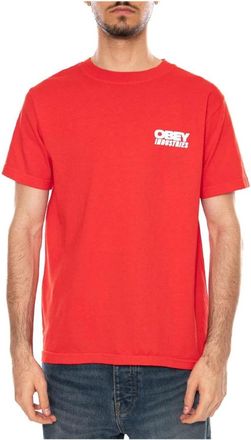 Obey Homme, Tops, Rouge, Taille: L T-Chemises