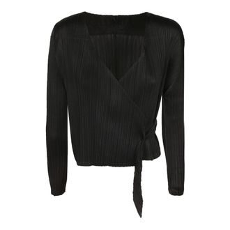 Issey Miyake Damen, Blusen & Hemden, Schwarzk, LGr&ouml;&szlig;e