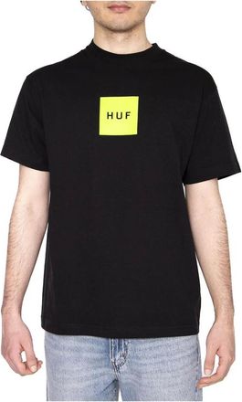 HUF Huf, Homme, Tops, Noir, Taille: S Maglietta Girocollo
