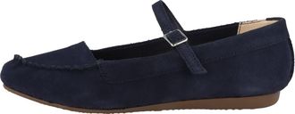 Clarks Damen Freckle Bar Ballet Flat, Navy Suede, 38 EU