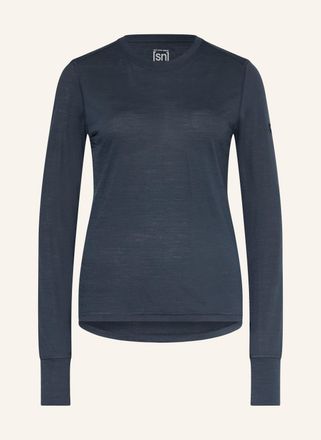 super.natural Longsleeve Sierra Mit Merinowolle blau