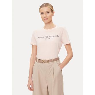 Tommy Hilfiger T-Shirt Logo WW0WW40276 Rosa Regular Fit