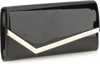 Jimmy Choo London Leather Clutch Wallet - Black