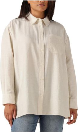 Moss Copenhagen Elegante Beige Bluse f&uuml;r sonnige Tage - - Blouses & Shirts - Damen - Beige - M