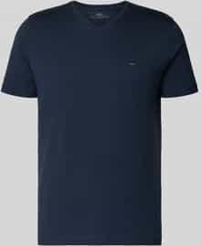 Fynch-Hatton T-Shirt mit Label-Stitching