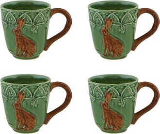 Bordallo Pinheiro Mug Hare - Set 4 - Woods