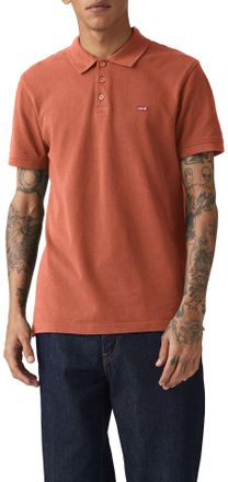 Levi's Mens Housemark Polo Shirt, Etruscan Red, L