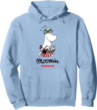 Moomin Mumins Moominmamma Blumen Muscheln Pullover Hoodie