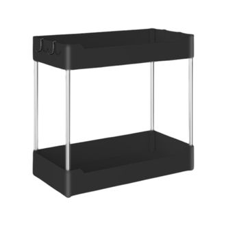 Generico Organizer unter der Spüle: Verstellbares zweilagiges Regal, Aufbewahrungslösung mit robuster Drahtstruktur | Vielseitige und zuverlässige Halterung fü