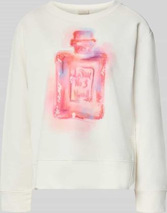Milano Sweatshirt mit Motiv-Print und Pailletten