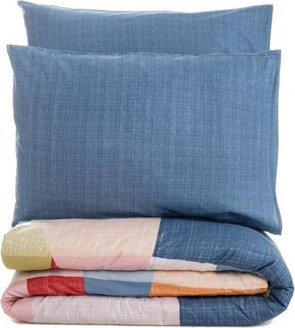 Dmora Funda N&oacute;rdica Matrimonial Solon, Funda de Almohada Incluida, 220x260 cm azul
