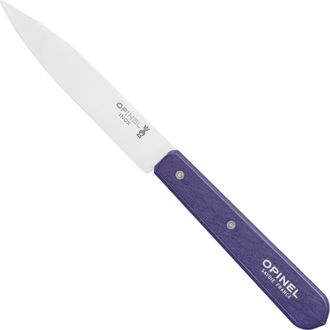 Opinel Officemesser 10 cm Holzgriff violett Nr. 112, Griff aus Buchenholz, Klinge aus Edelstahl, 10000919