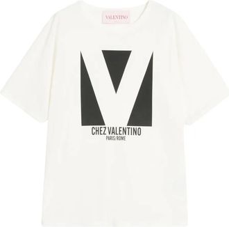 Valentino Garavani t-shirt à imprimé Chez - Blanc