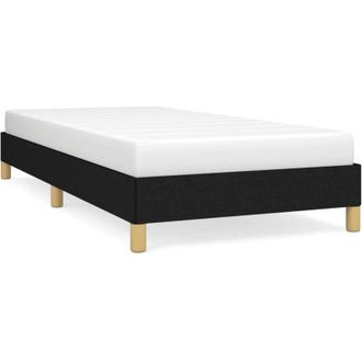 vidaXL Bettgestell ohne Matratze Schwarz 90x200 cm Stoff Vidaxl