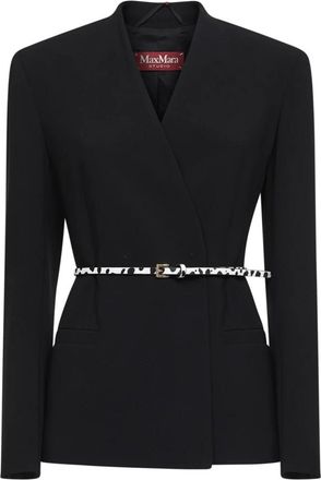 Max Mara Femme, Vestes, Noir, Taille: 40 FR Veste Quinoa