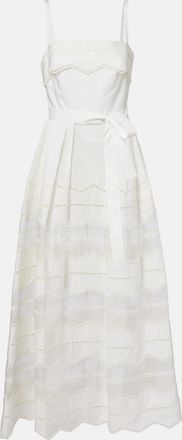 Elie Saab Maxikleid aus Baumwolle mit Organza