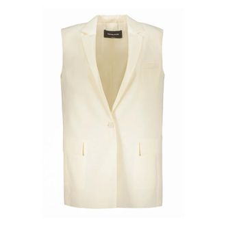 Fabiana Filippi Femme, Vestes, Beige, Taille: 38 FR Gilet crois&eacute;