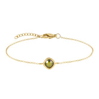Tamaris Bracelet - Elegantes Armband aus poliertem Edelstahl - IP Gold - Ankerkette verstellbar bis 21 cm - wasserfest & hautfreundlich