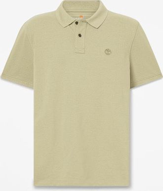 Timberland Kurz&auml;rmeliges Millers River Piqu&eacute;-Polohemd f&uuml;r Herren in Gr&uuml;n, Herren, Gr&uuml;n, Gr&ouml;&szlig;e