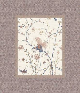 Bassetti Fong V8N Tischdecke, 100% Baumwolle, 170 x 170 cm, Grau