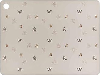 OYOY Tischset, Braun, Silikon, Höhe 0,2 x 45 x 34 cm