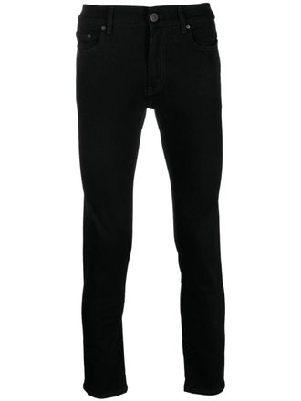 Pantaloni Torino jean en coton &agrave; coupe skinny - Noir