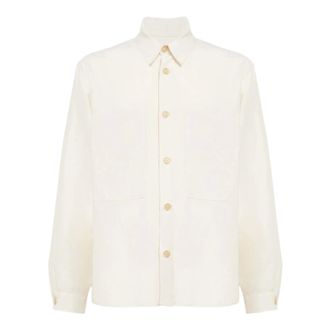 Laneus Homme, Chemises, Beige, Taille: L Overshirt Giacca-camicia