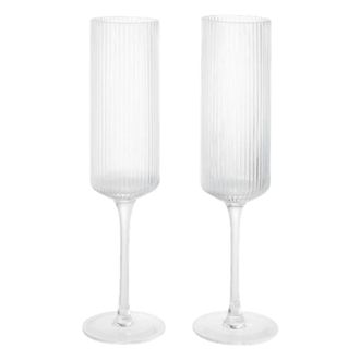 Ferm Living Fl&ucirc;tes Ripple - Set de 2 Ferm Living