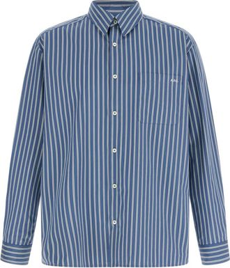 A.P.C. A.p.c., Homme, Chemises, Bleu, Taille: XL Malo Shirt