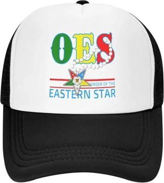 Generic Casquette Trucker personnalis&eacute;e OES Eastern Star pour Hommes et Femmes Ajustable Unisexe Casquette de Baseball Papa activit&eacute;s Plein air Cadeaux Les Sp