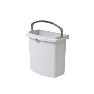 Hailo Multifunktionseimer 1068099 | Stabiler Kunststoff hellgrau | 318 x 179 x 315 mm | vielseitiger Aufbewahrungsbehälter für Küche Haushalt | passend für 