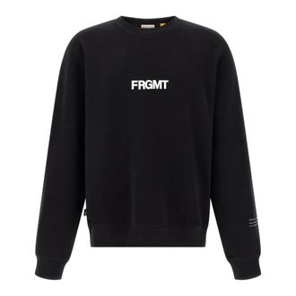 Moncler Baumwoll-Sweatshirt - - Sweatshirts & Hoodies - Herren - Schwarzk - XL