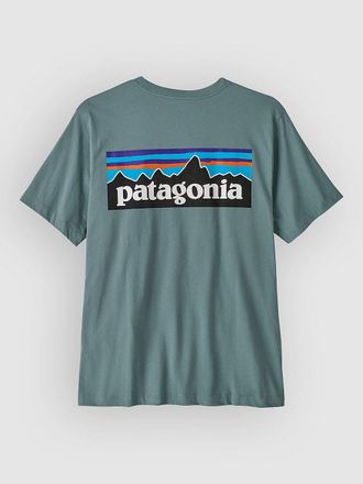 Patagonia P-6 Logo T-Shirt bleu